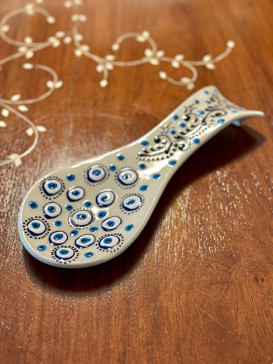 Hand-Painted Spoon Rests - Evil Eye – My Ottoman Home